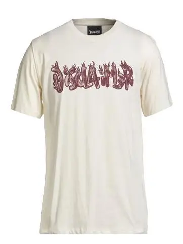 DISCLAIMER T-shirt Burgundy Size Cotton - White