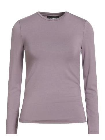 Alpha Studio Long Sleeve Viscose Blend T-shirt - Lilac