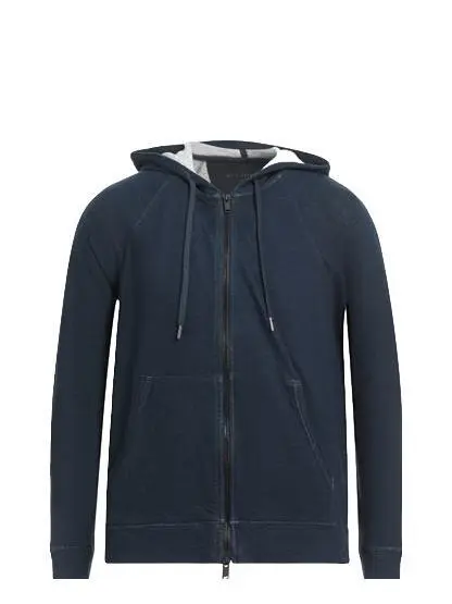 John Varvatos Cotton-elastane Blend Fleece Hoodie - Blue