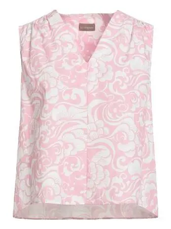 ACADEMIA Woven Floral-print Top - Pink