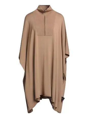 Alpha Studio Wool Poncho - Beige