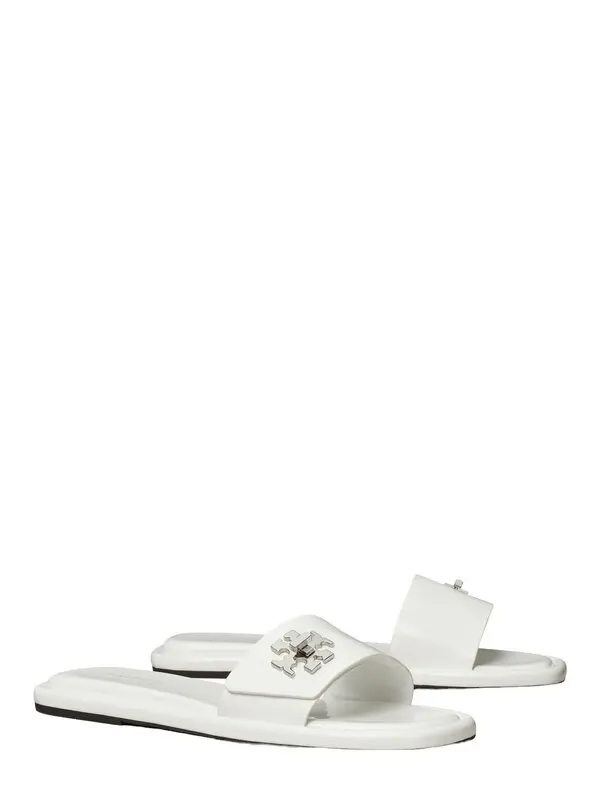 Tory Burch T Lock Slide Sandal - Cloud