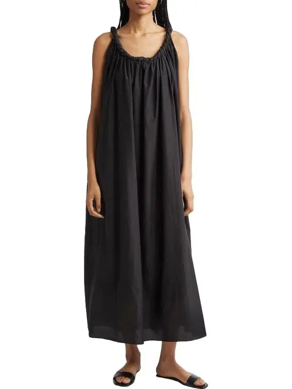 Loulou De Saison Kika Gathered Maxi Dress - Black