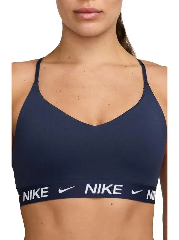 Nike Indy Light Support Padded Adjustable Sports Bra - Mnnavy