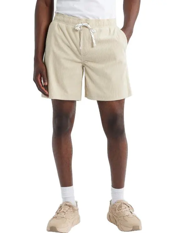 THREADS 4 THOUGHT Drawstring Corduroy Shorts - Sand