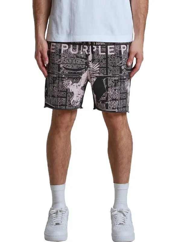 PURPLE BRAND Mwt Fleece Sweat Shorts - Black