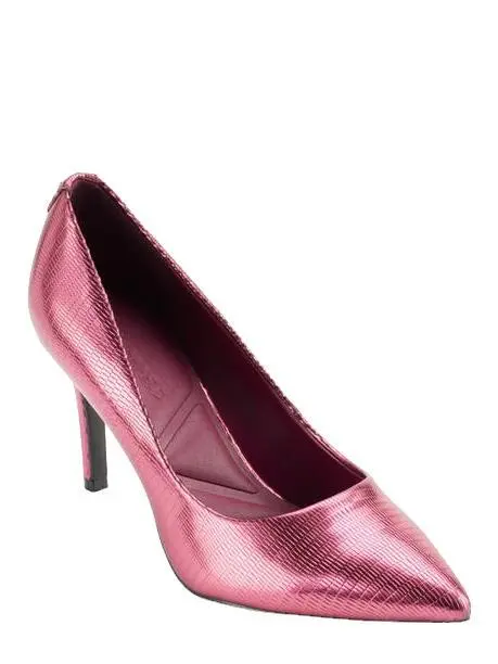 Karl Lagerfeld Paris Royale Pointed Toe Pump - Red Plum