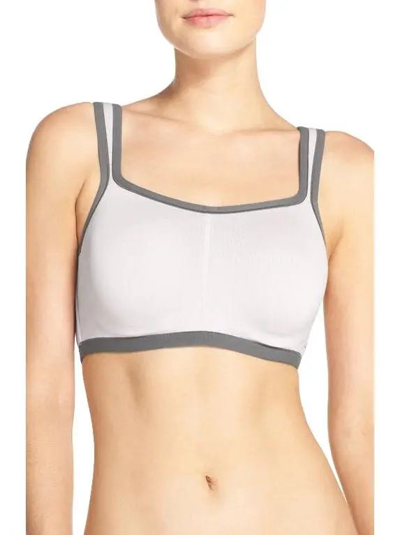 Natori Yogi Convertible Sports Bra - White/grey