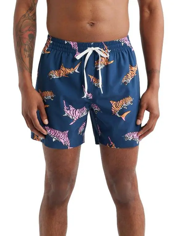 CHUBBIES Classic Lined 5.5-inch Swim Trunks - Navy