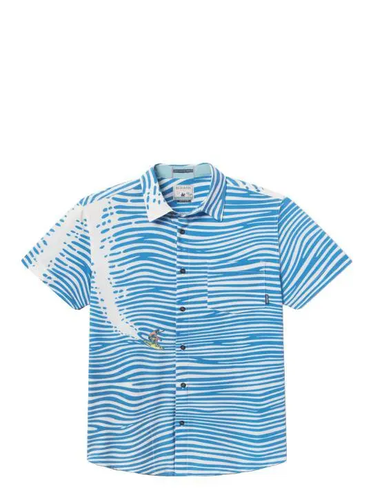 BAJA LLAMA 100 Foot Wavevagabond Button Up - Blue