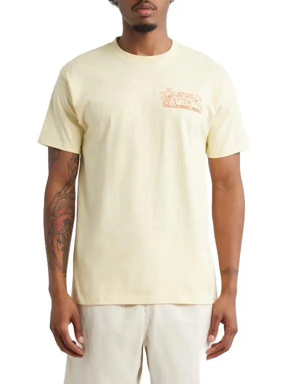 Obey Hope For The Youth Graphic T-shirt - Pale Yellow