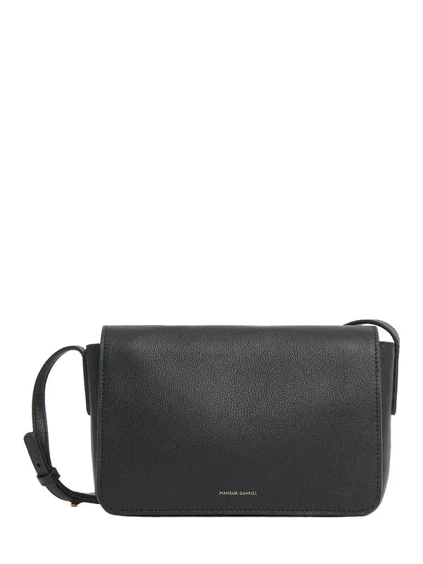 MANSUR GAVRIEL Clio Leather Shoulder Bag - Black