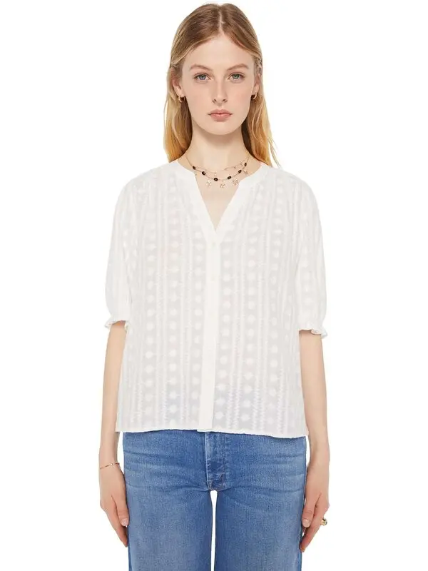 Xirena Eden Embroidered Shirt - White