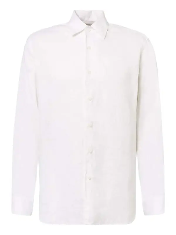 SAMAN AMEL Linen Shirt - White