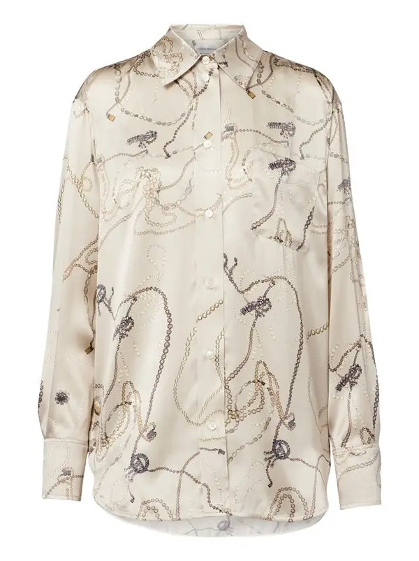 Victoria Beckham Printed Silk Shirt - Multicoloured