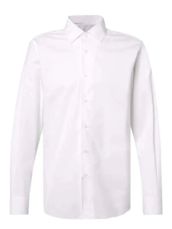 SAMAN AMEL Cotton Poplin Shirt - White