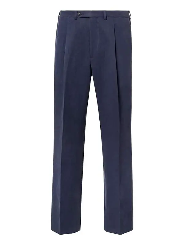 SAMAN AMEL Amo Linen Suit Pants - Blue