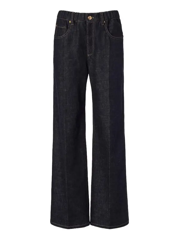 Brunello Cucinelli Wide-leg Jeans - Blue
