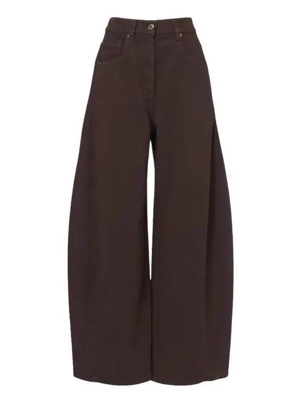 Brunello Cucinelli Wide-leg Jeans - Brown