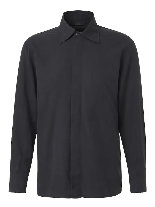 SAMAN AMEL Silk Shirt - Black
