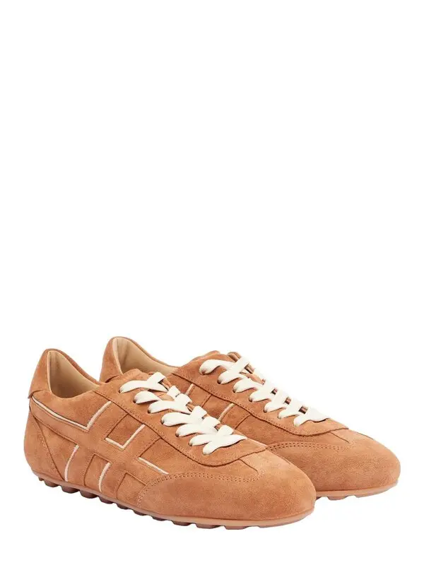 Hogan Olympia Suede Lace-up Sneakers - Brown