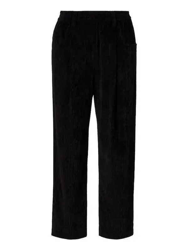 Brunello Cucinelli Cotton Corduroy Trousers - Black