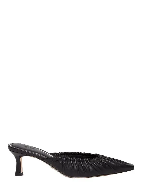 Paige Alice Heeled Mule - Black