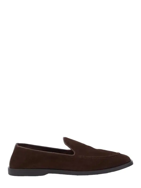 George Cleverley Cornwall Suede Loafers - Brown