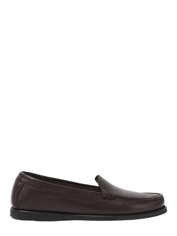 SAMAN AMEL City Leather Loafers - Brown