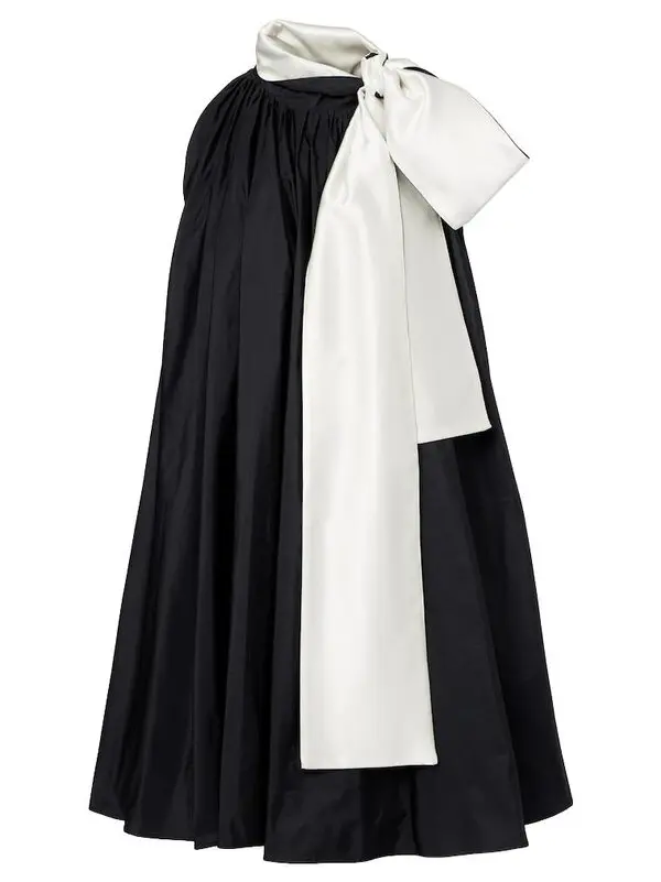 Max Mara Pleated Minidress - Black