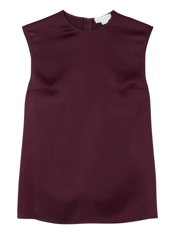 Stella McCartney Satin Top - Burgundy