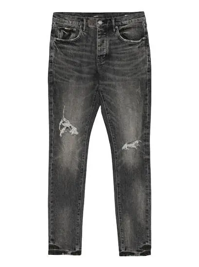 PURPLE BRAND Skinny Week Old Wash Jean - Black