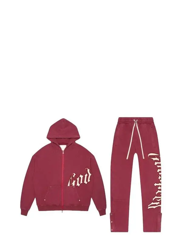 GODSPEED Og Logo V2 Sweatsuit - Burgundy