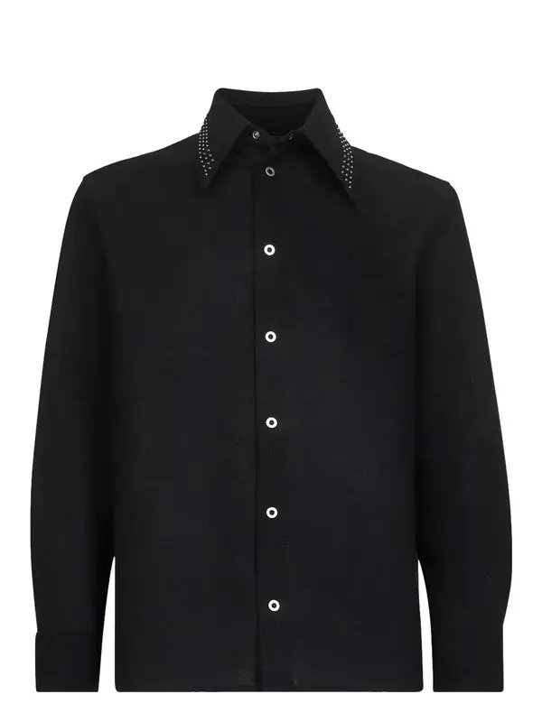 JIL SANDER Wool Shirt - Black