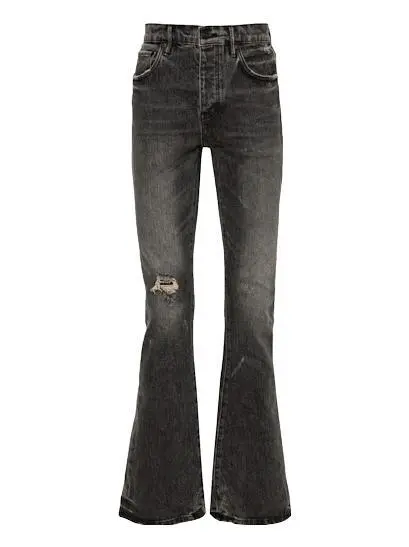 PURPLE BRAND Vintage Flare Blowout Jeans - Black