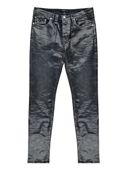 PURPLE BRAND Tiled Overlay Jean - Black