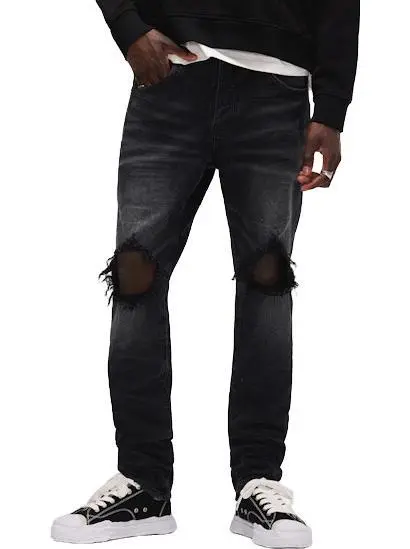 PURPLE BRAND Wash Blowout Jean - Black