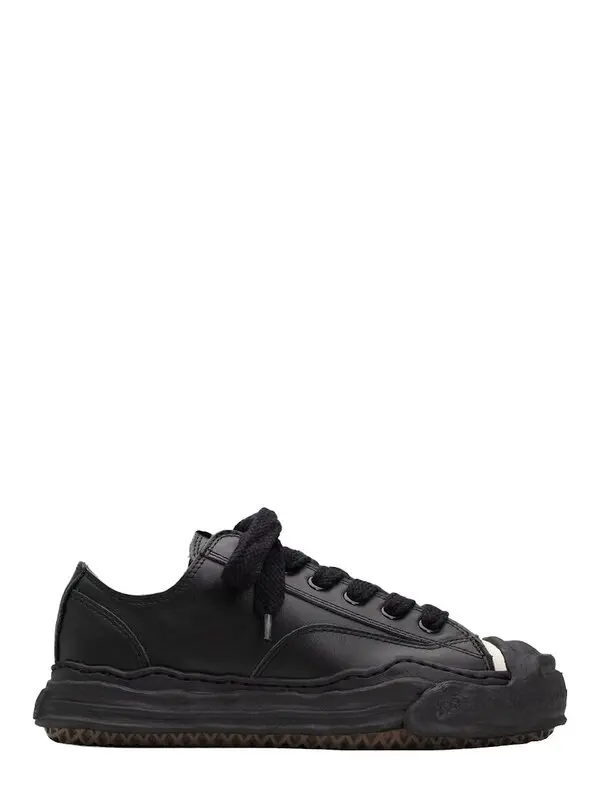 Mihara Yasuhiro Hank Og Sole Leather Low Sneakers - Black