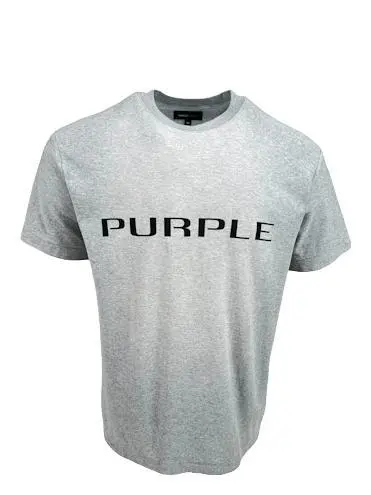 PURPLE BRAND Textured Jersey Tee Shirt - Grey