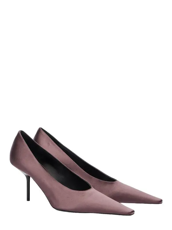 Victoria Beckham 75 Satin Pumps - Brown