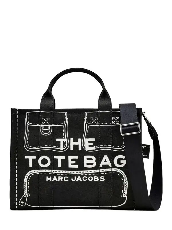 Marc Jacobs The Trompe L'oeil Medium Tote Bag - Black