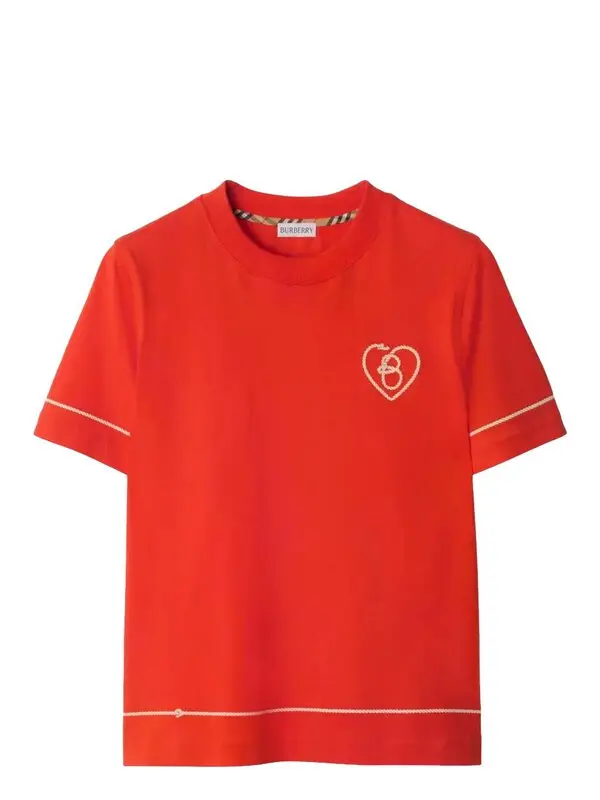 Burberry Heart T-shirt - Red
