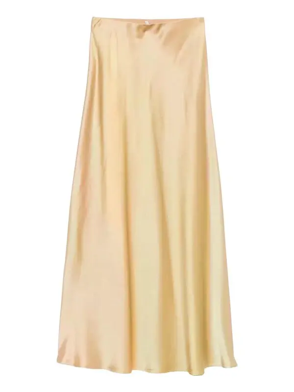Liviana Conti High-rise Flared Skirt - Gold