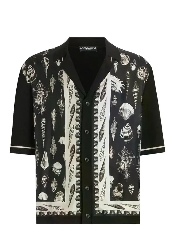 Dolce & Gabbana Silk-blend Hawaii Shirt - Black