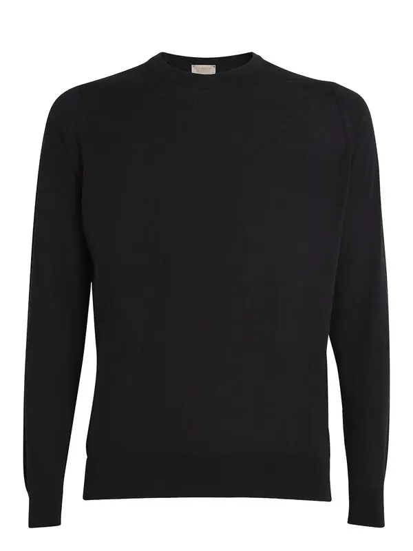 John Smedley Cotton-cashmere Farr Sweater - Black