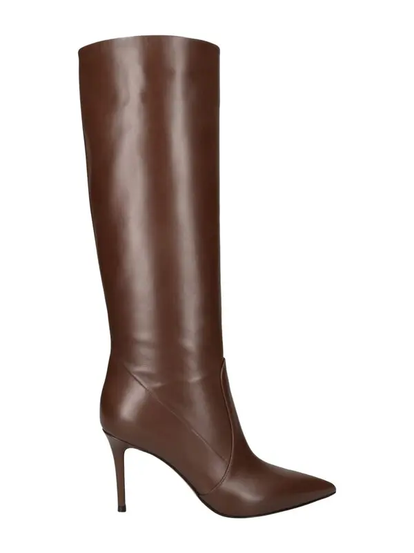 GIANVITO ROSSI Hansen Vitello Glove Knee-high Boots 45 - Brown