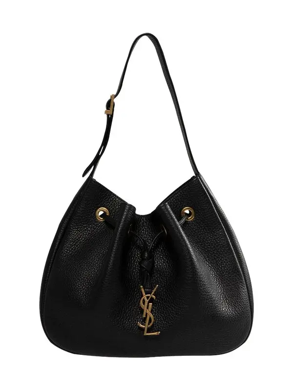 Saint Laurent Paris Vii Small Hobo Bag - Black