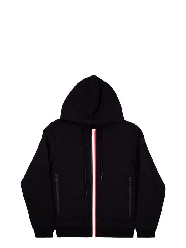 Moncler Maglia Cardigan Hoodie - Black
