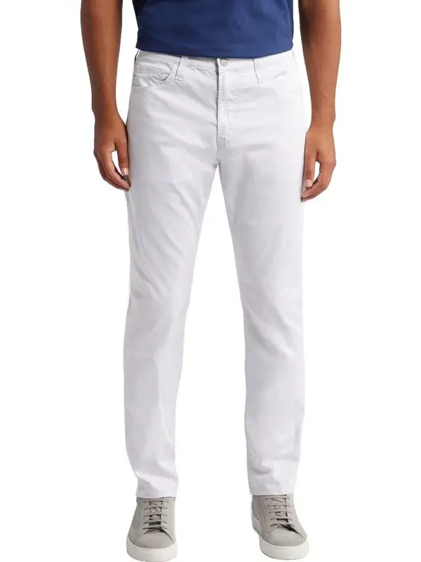 Ag Everett Commuter Performance Slim Straight Pants - Almost White