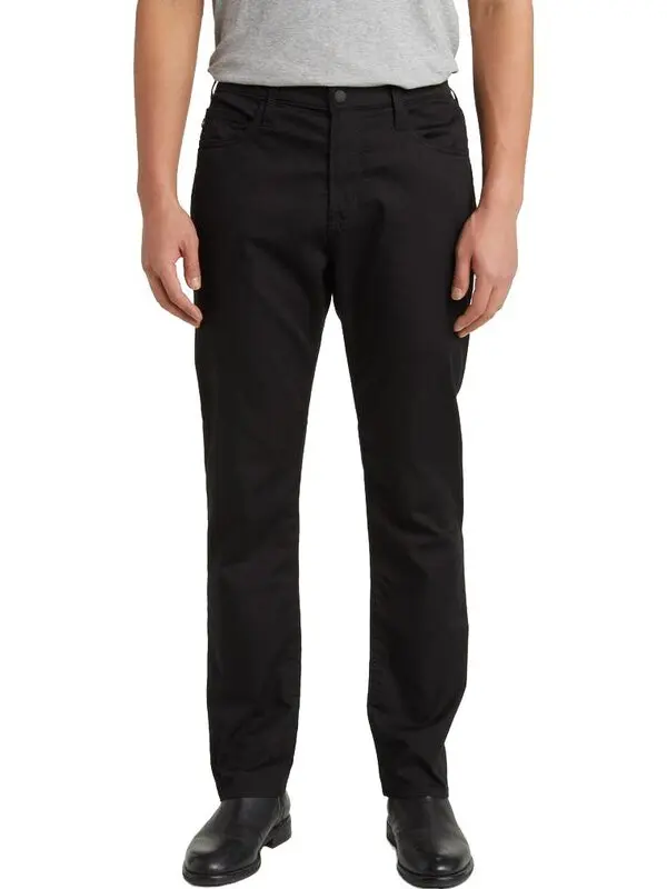 Ag Everett Commuter Performance Slim Straight Pants - True Black